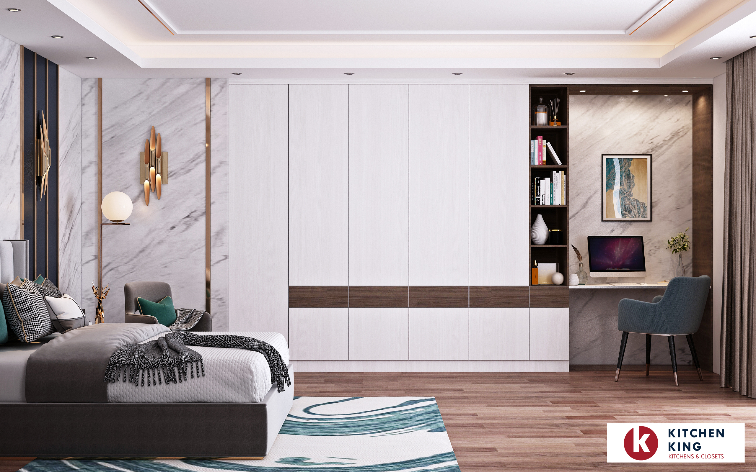 Wardrobe, Closet designs to fit your space in Dubai, UAE | KITCHEN KING